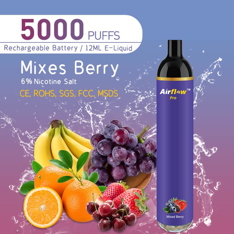 5000puffs Air Flow Pro Disposable Vape Pen - RabbitVape