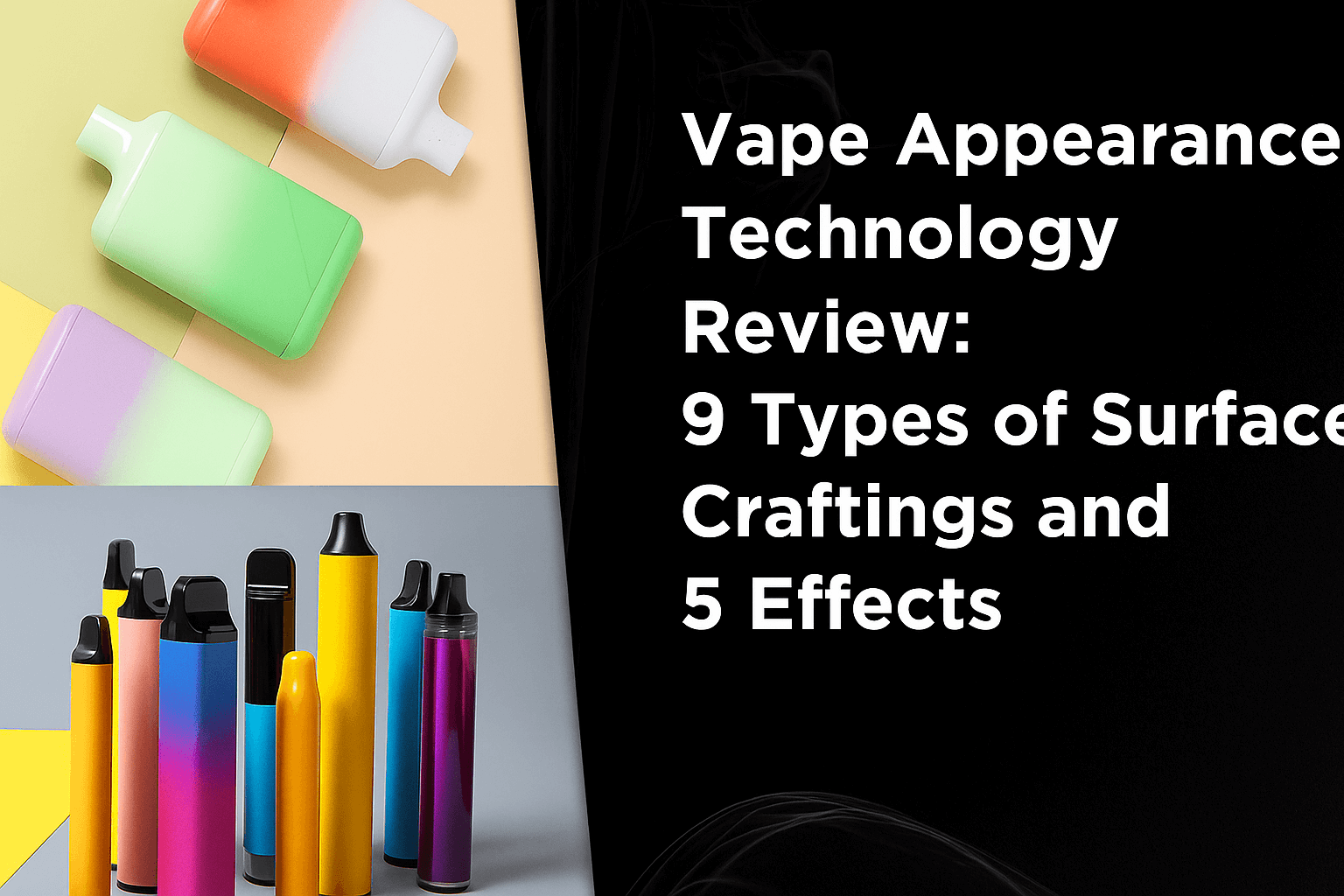 Vape Appearance Technology Review: 9 Types of Surface Crafting and 5 ...